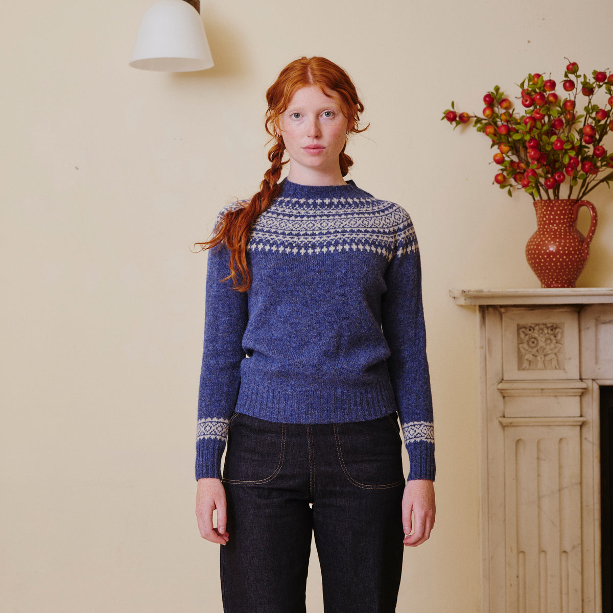 Classic Fair Isle Jumper - Denim & Calico – Closet & Botts