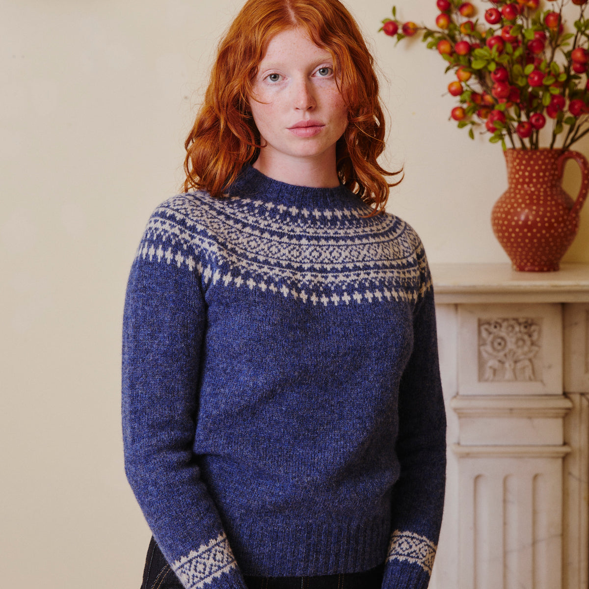 Classic Fair Isle Jumper - Denim & Calico – Closet & Botts