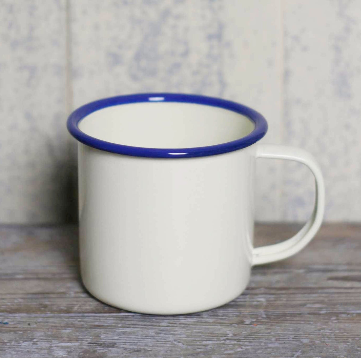 Classic Enamel Mug - Blue Rim – Closet & Botts