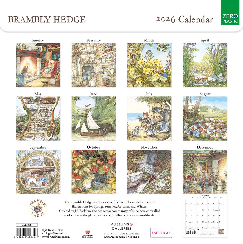 Brambly Hedge Calendar 2026 – Closet & Botts