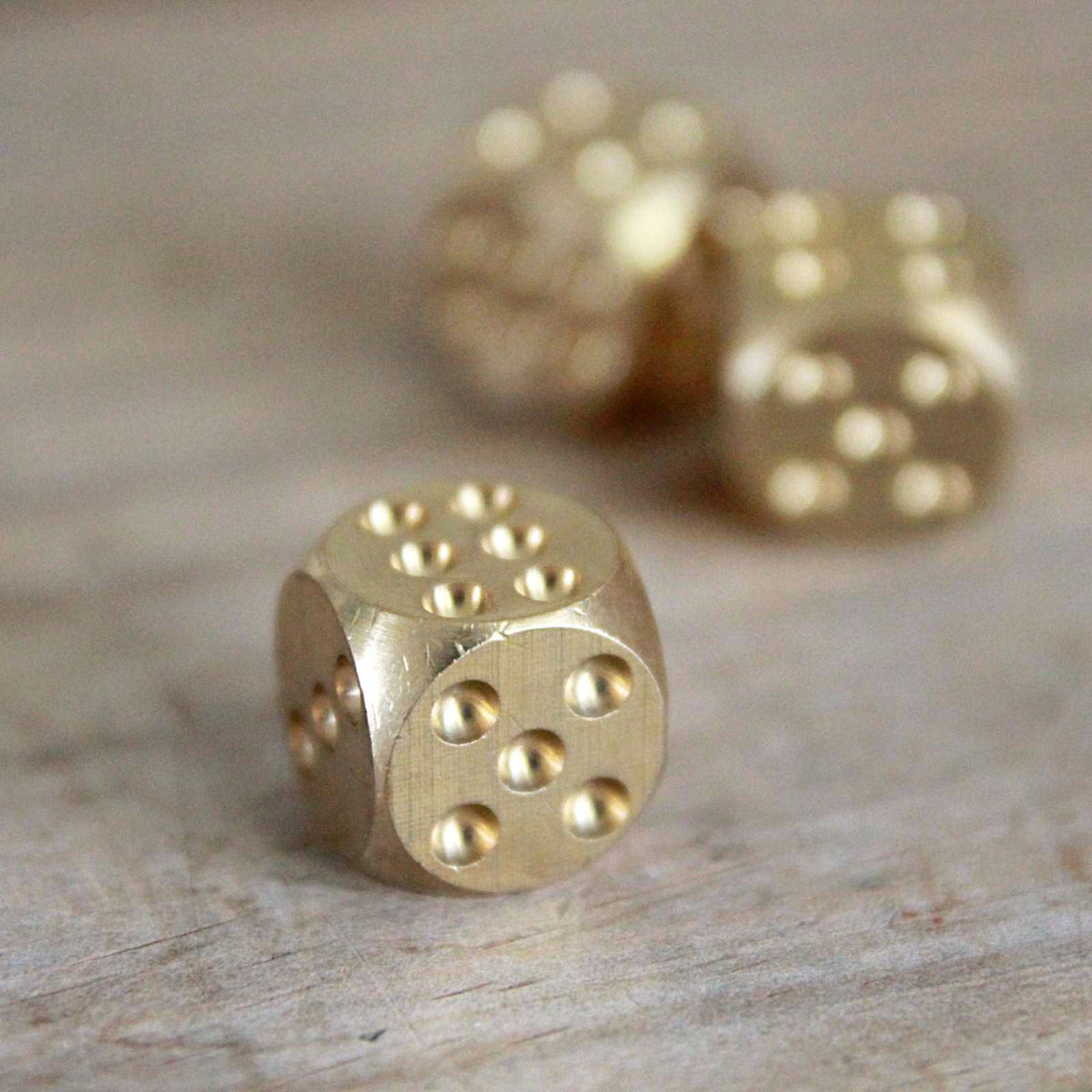 Solid Brass Dice – Closet & Botts