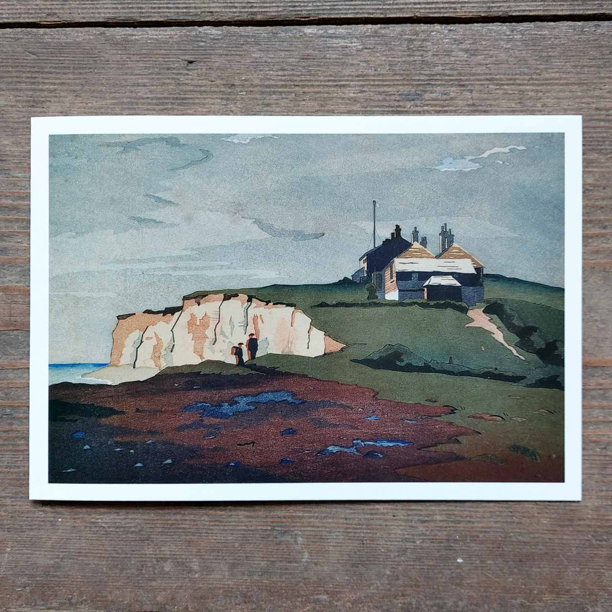Eric Slater Greeting Card - The Coastguard Cottages – Closet & Botts