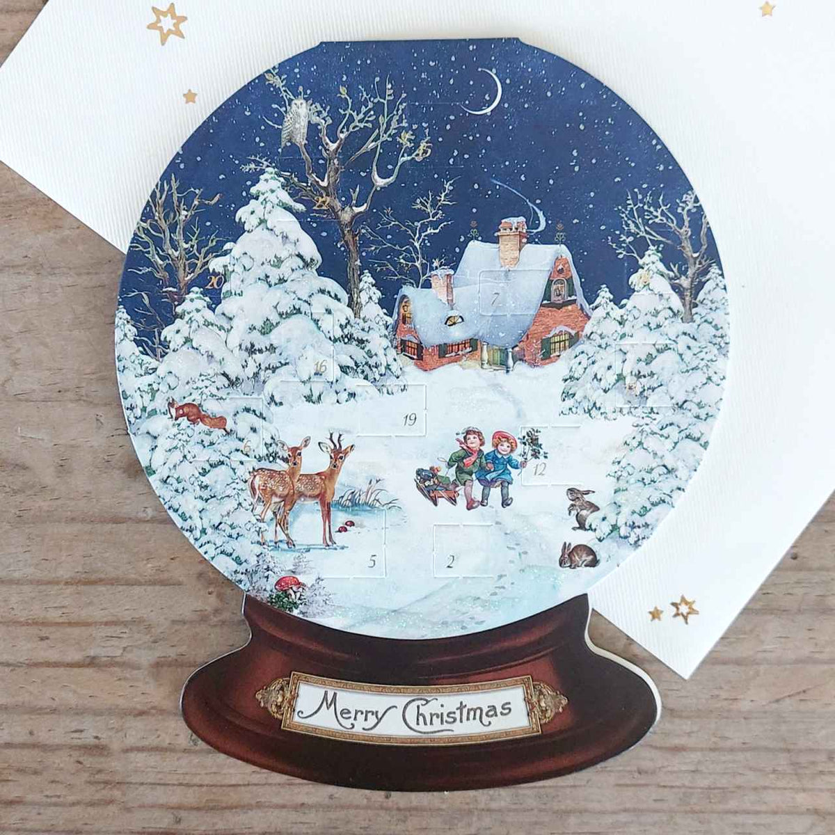 Cut Out Advent Calendar Card - Snow Globe – Closet & Botts
