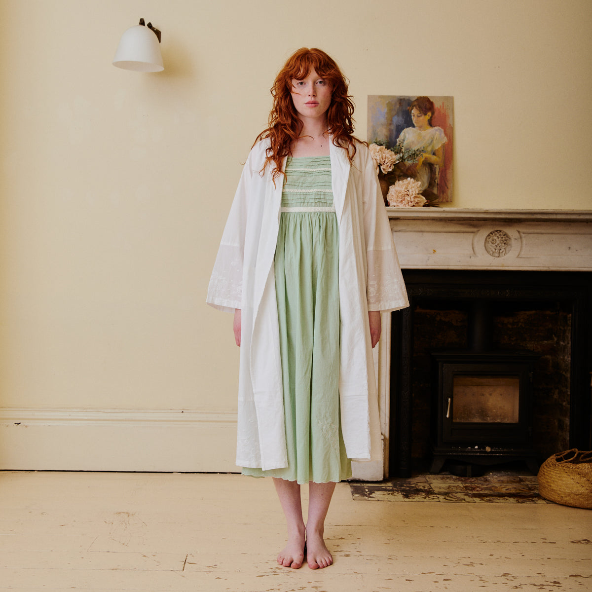 Rose Embroidered Dressing Gown – Closet & Botts