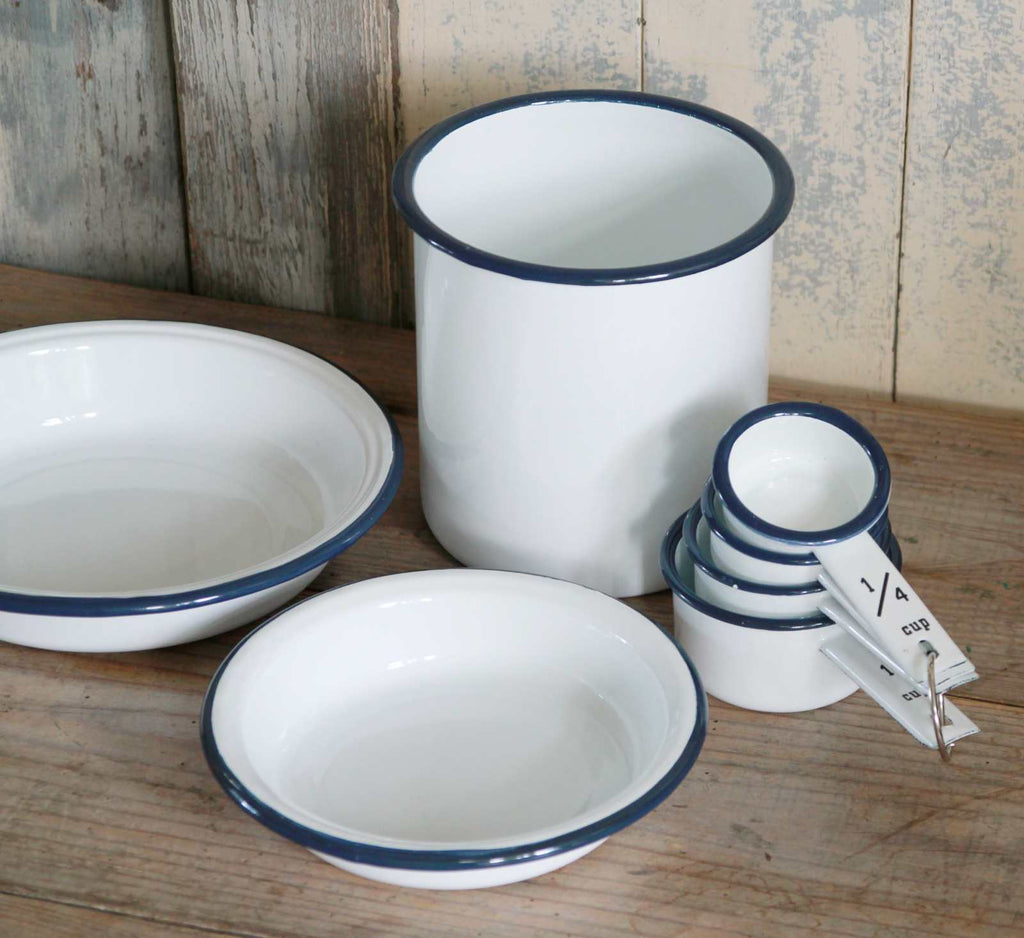 White Enamel Measuring Cup Set | Closet & Botts