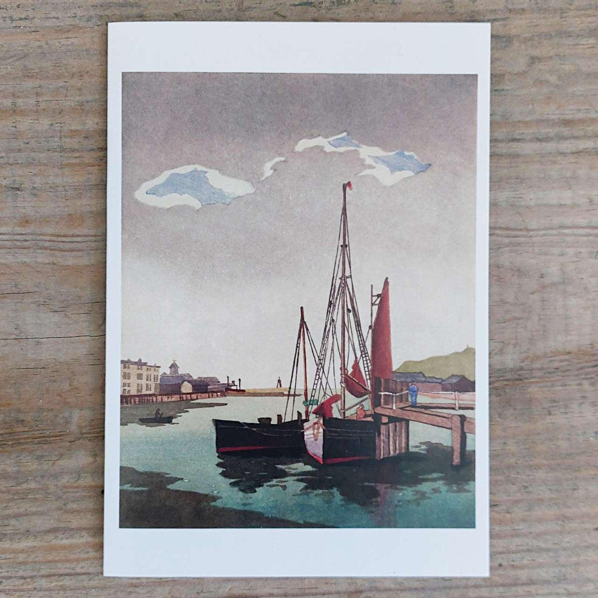 Eric Slater Greeting Card - Newhaven Boat – Closet & Botts