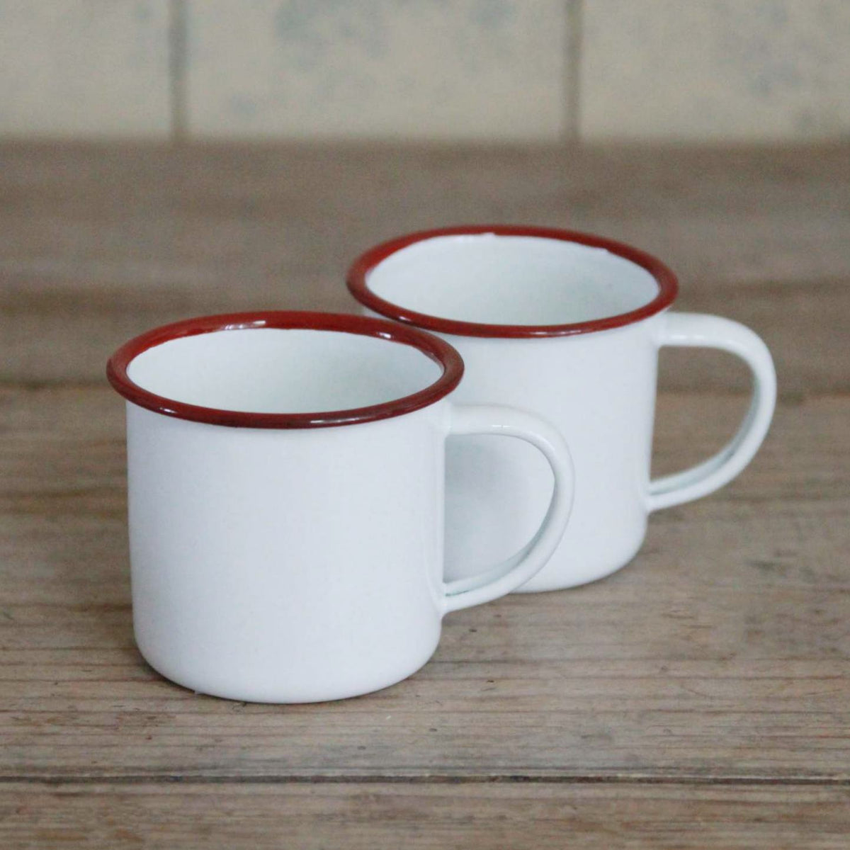 Enamel Espresso Cup - Red Rim – Closet & Botts