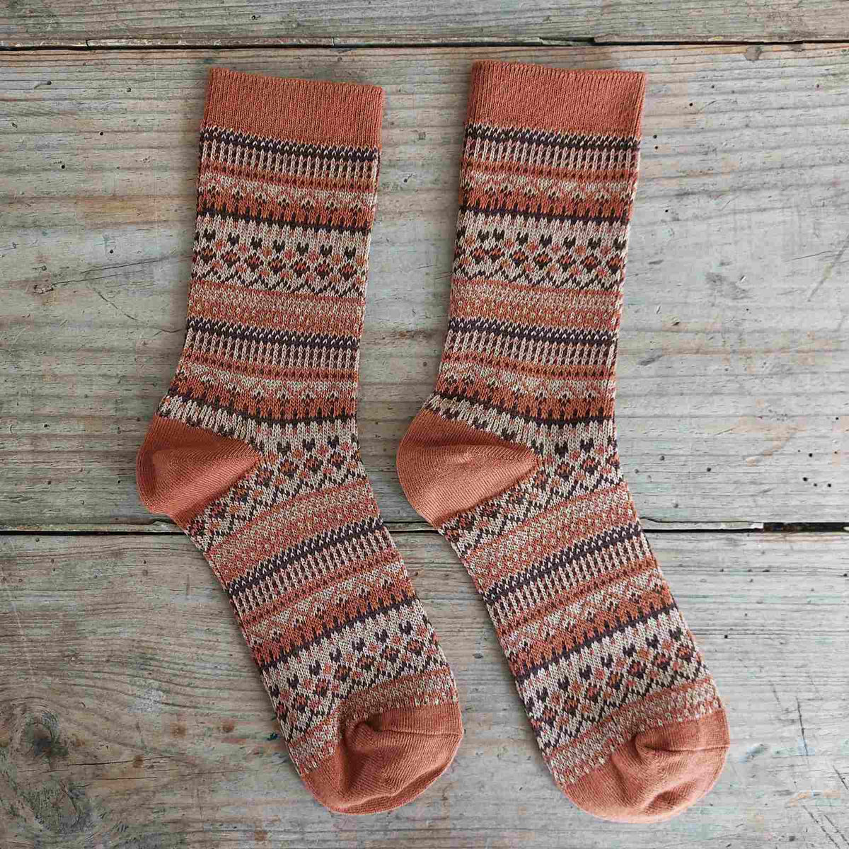 Autumn Fair Isle Socks | Closet & Botts