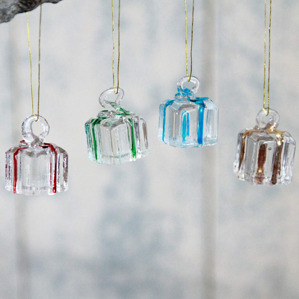 Coloured Glass Present Decoration – Closet & Botts