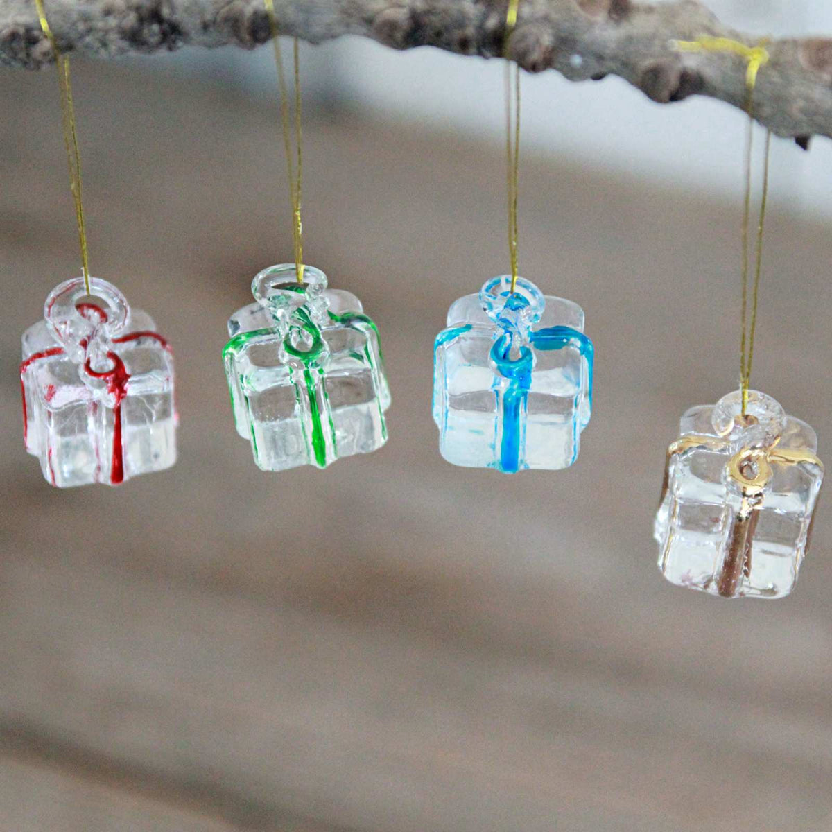 Coloured Glass Present Decoration | Closet & Botts