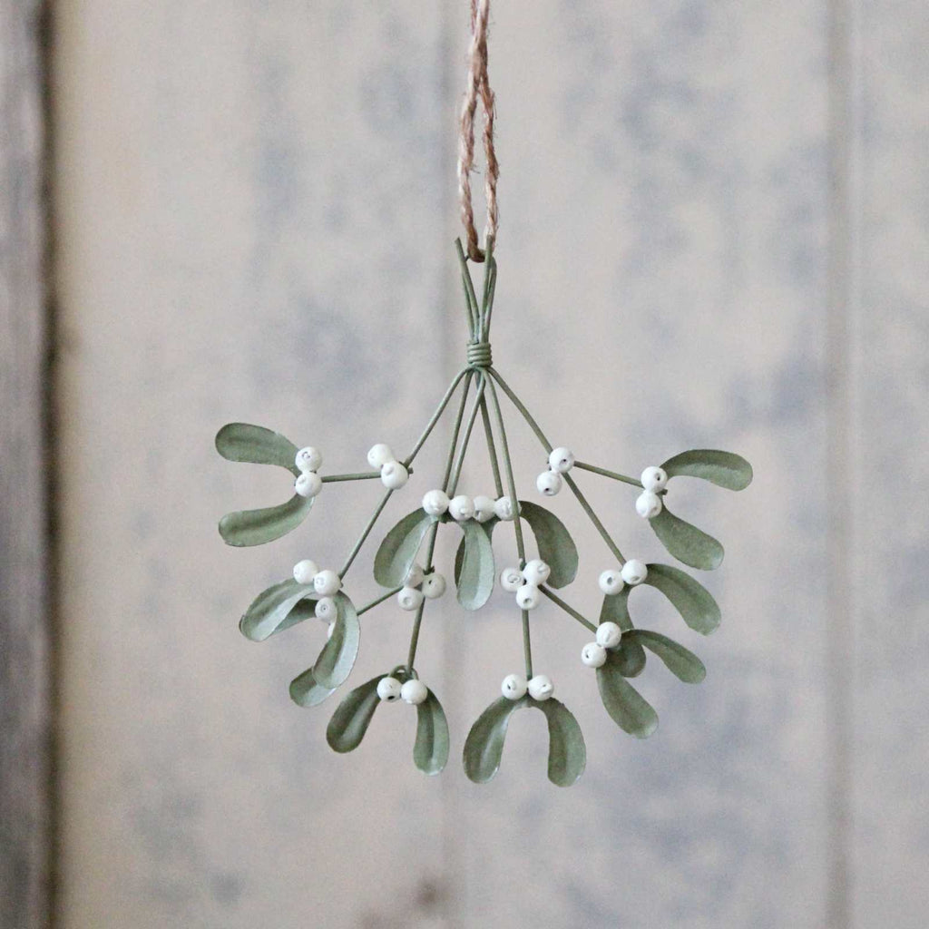 Metal Mistletoe Traditional Christmas Decoration | Closet & Botts