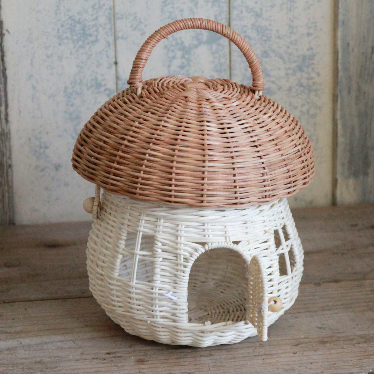 Rattan Mushroom Basket Bag – Closet & Botts