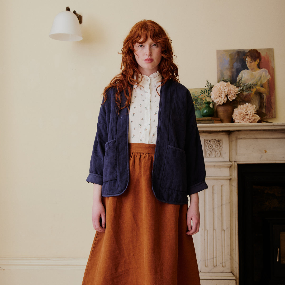 Quilted Jacket - Navy – Closet & Botts