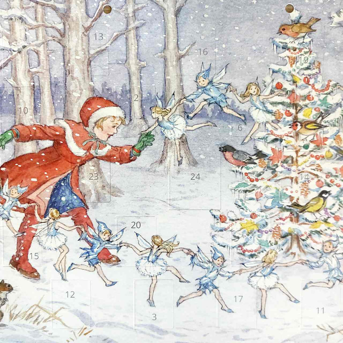 Traditional Vintage Advent Calendar - Snow Fairies – Closet & Botts