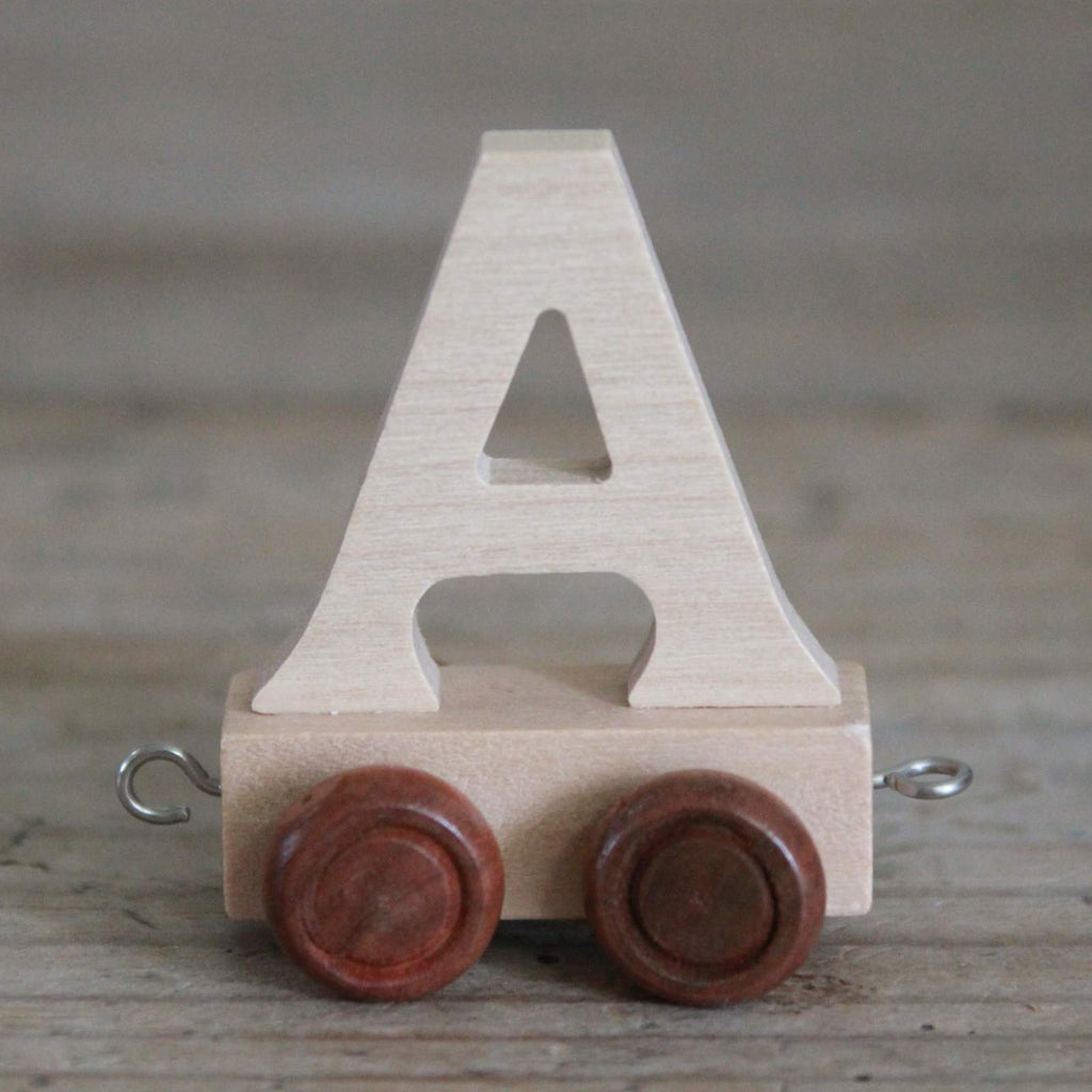 Wooden Train Alphabet Letters | Closet & Botts