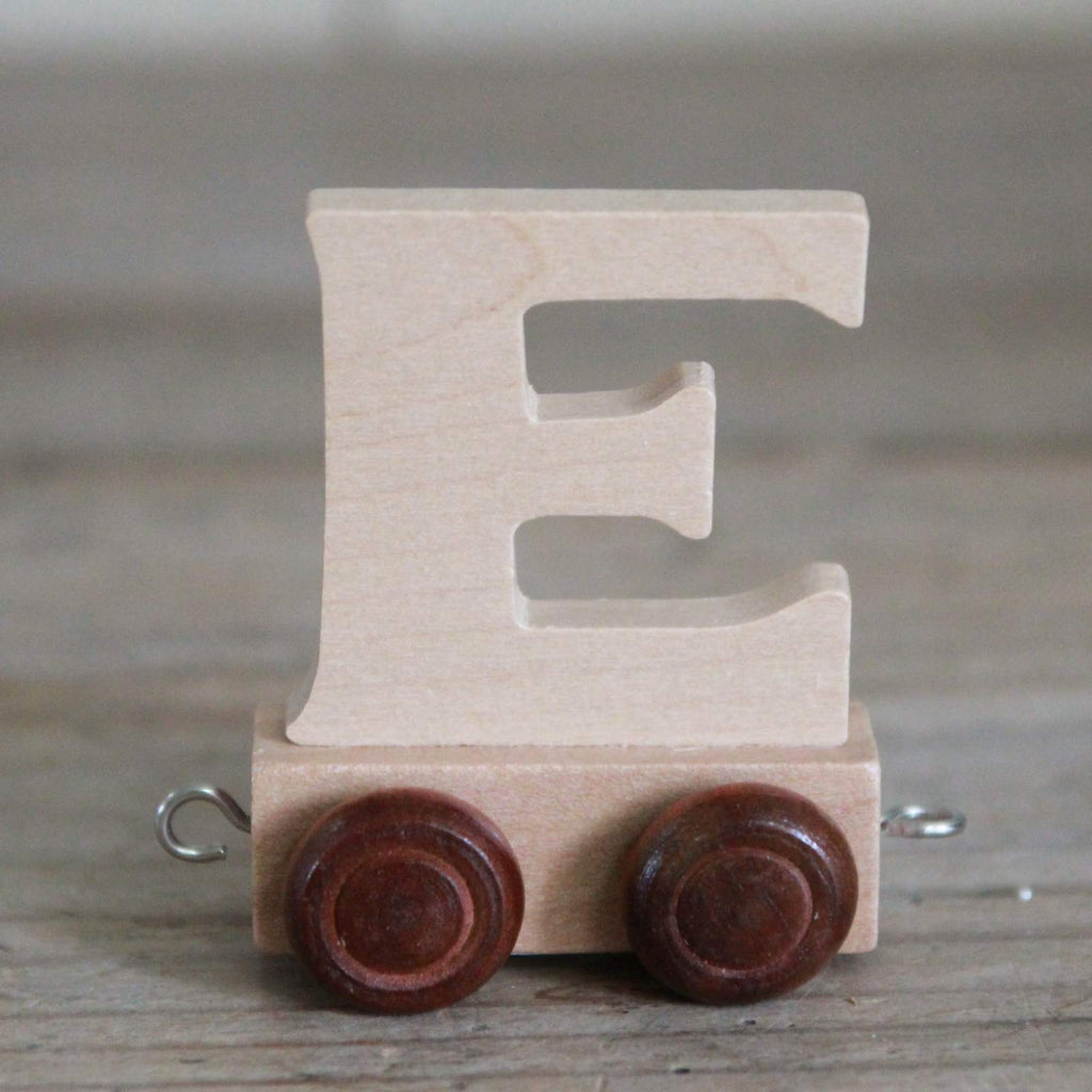 Wooden Train Alphabet Letters | Closet & Botts