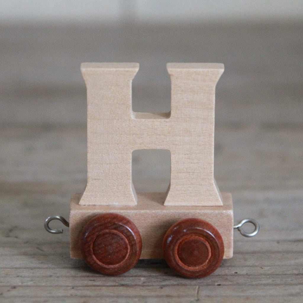 Wooden Train Alphabet Letters | Closet & Botts