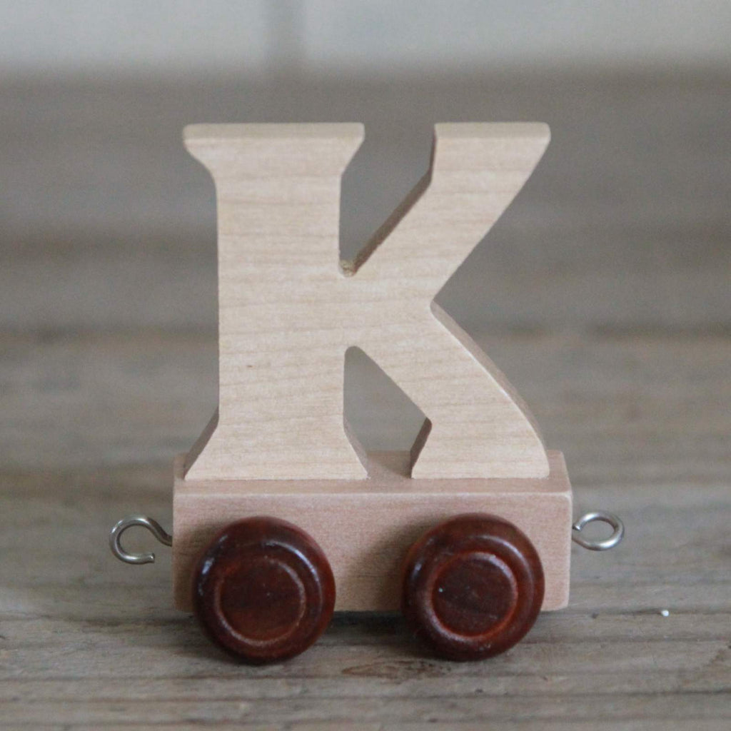 Wooden Train Alphabet Letters | Closet & Botts
