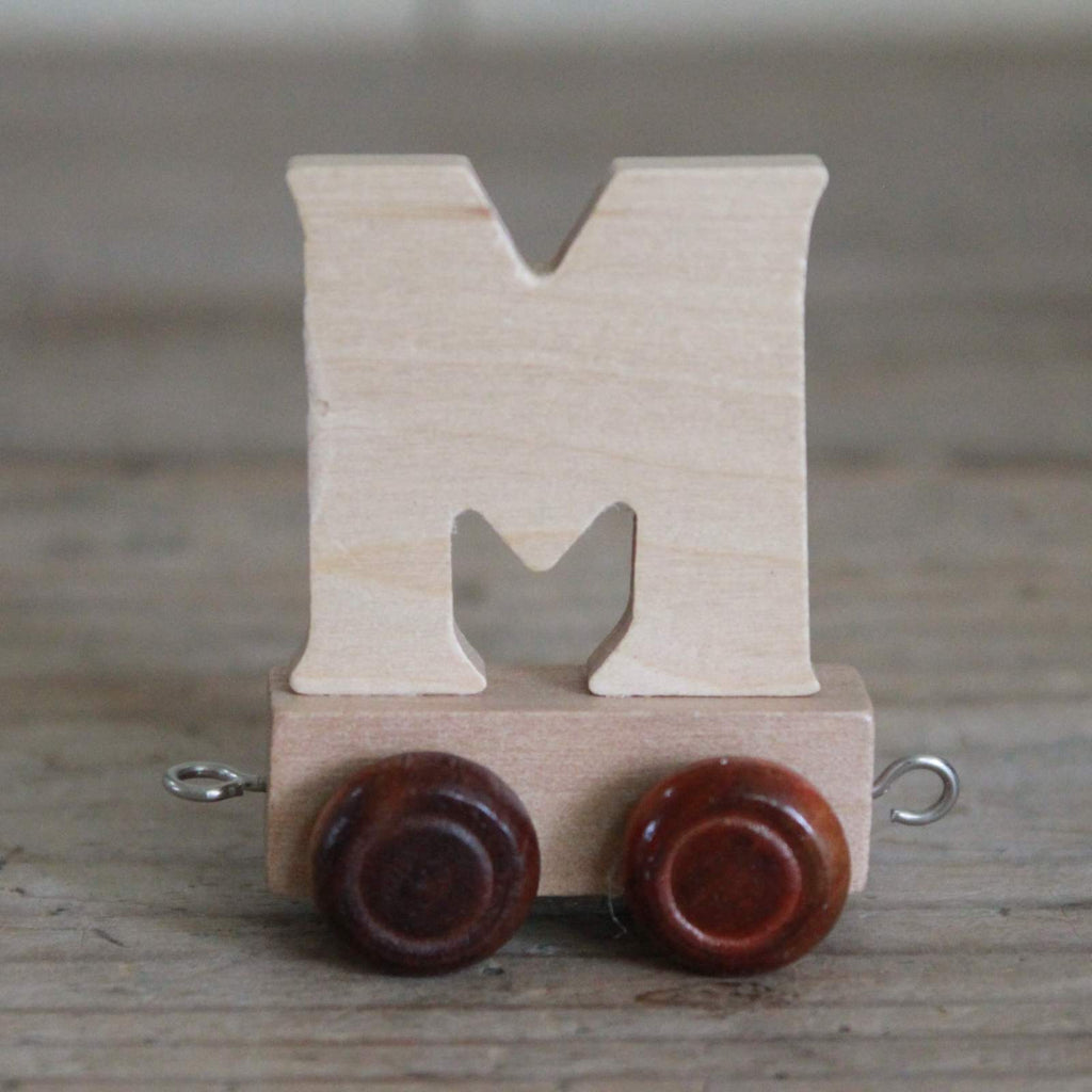 Wooden Train Alphabet Letters | Closet & Botts