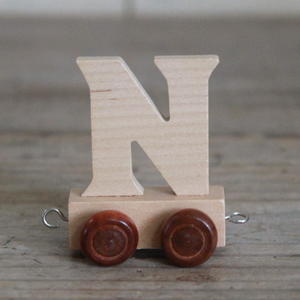 Wooden Train Alphabet Letters | Closet & Botts