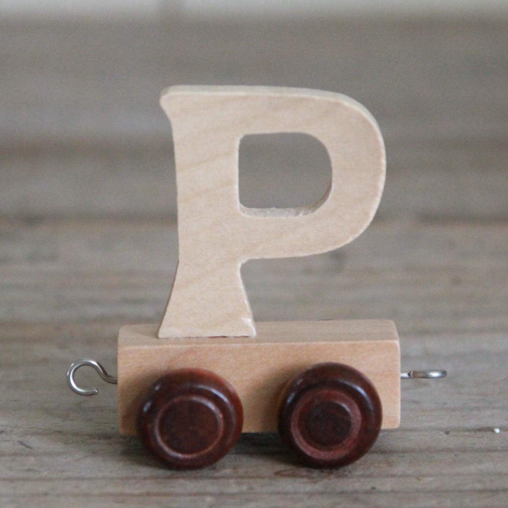Wooden Train Alphabet Letters | Closet & Botts