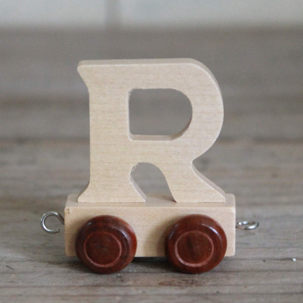 Wooden Train Alphabet Letters | Closet & Botts