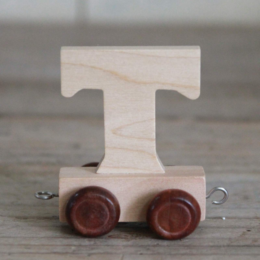 Wooden Train Alphabet Letters | Closet & Botts