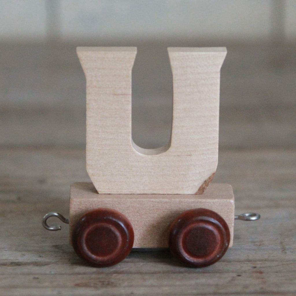 Wooden Train Alphabet Letters | Closet & Botts