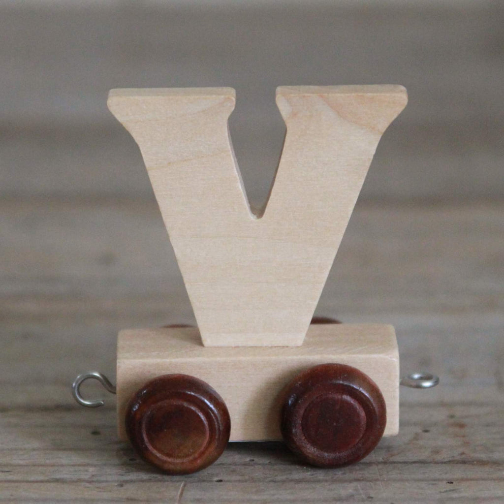 Wooden Train Alphabet Letters | Closet & Botts