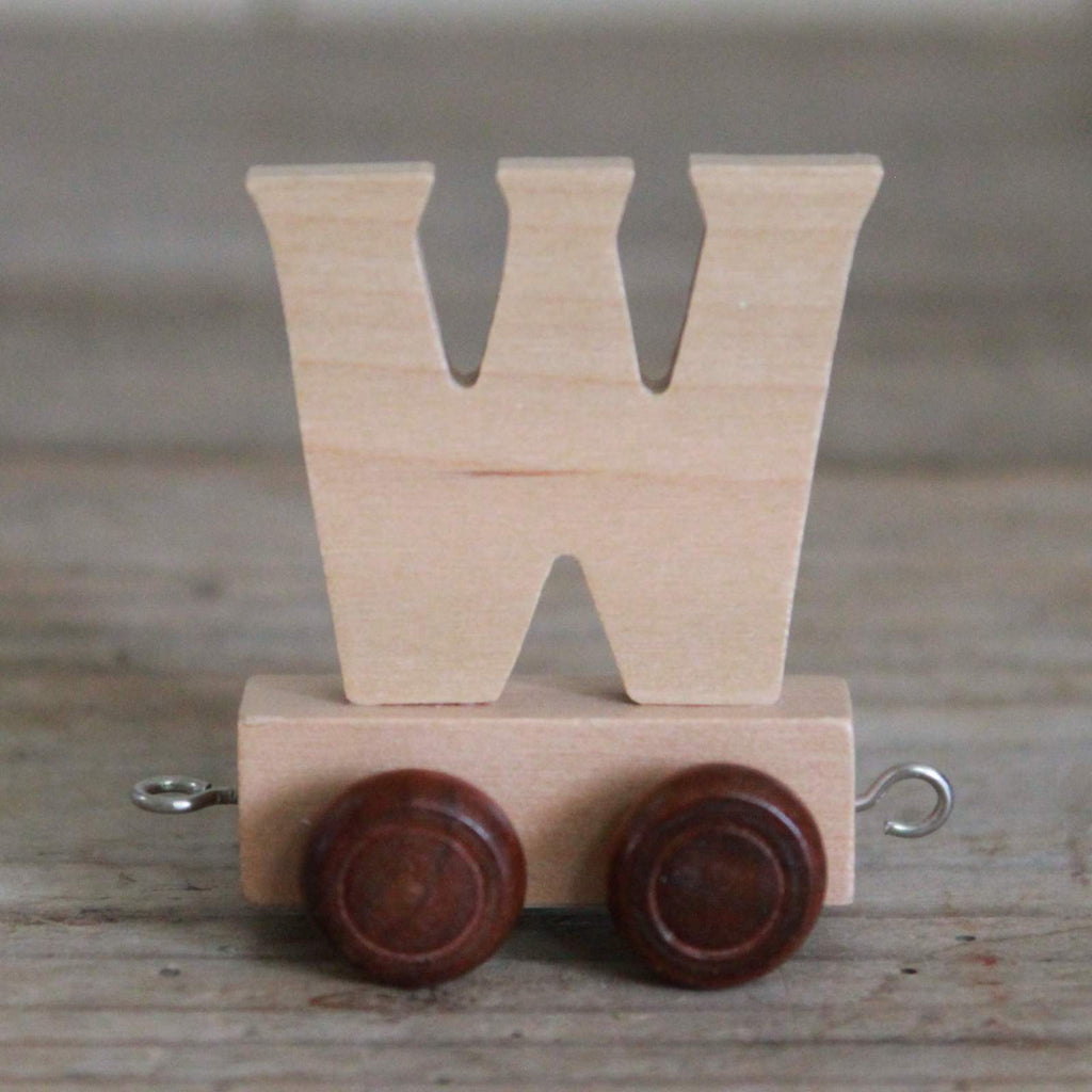 Wooden Train Alphabet Letters | Closet & Botts
