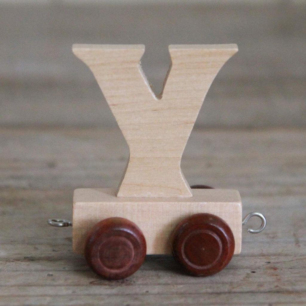 Wooden Train Alphabet Letters | Closet & Botts