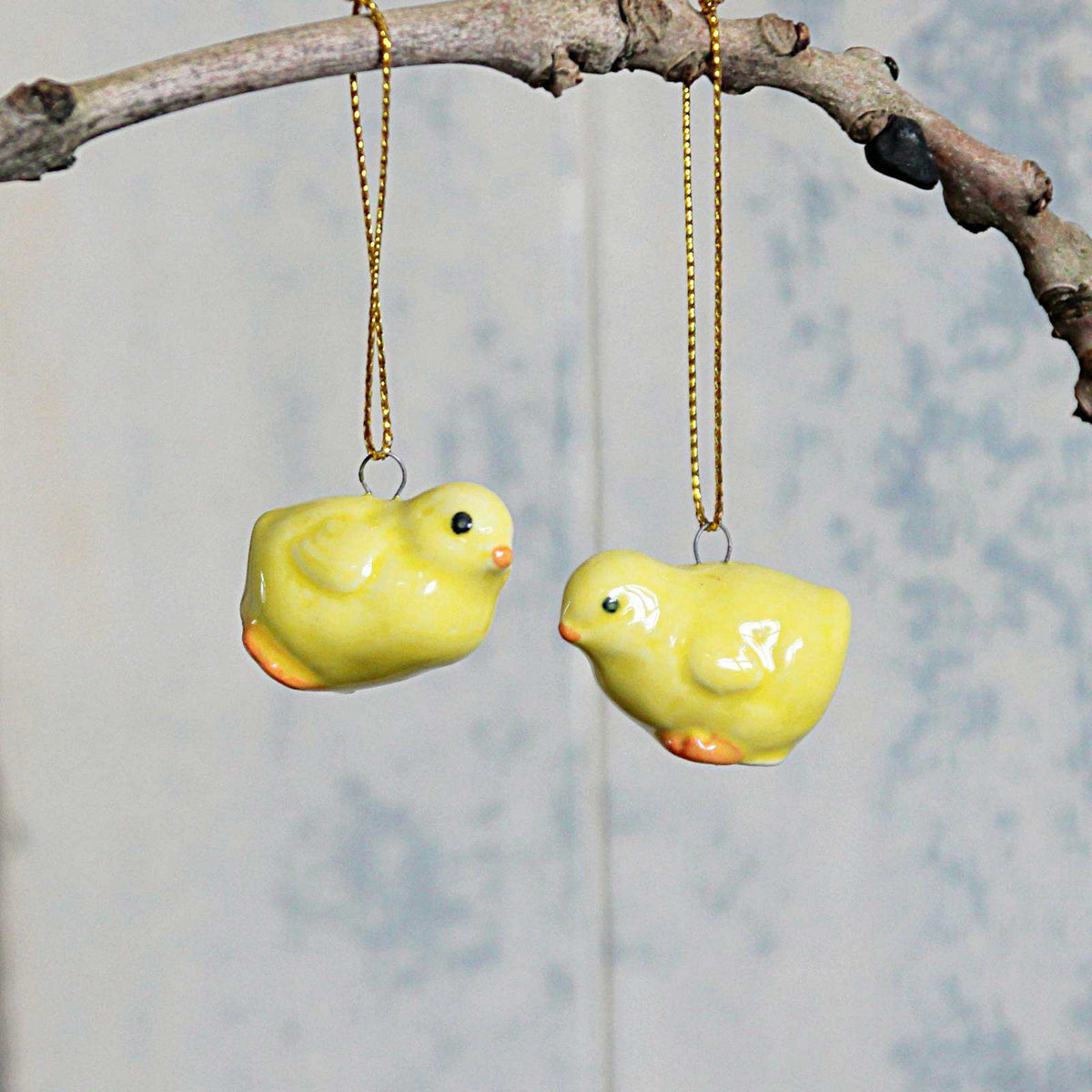 Hanging Ceramic Chick Easter Decoration | Closet & Botts