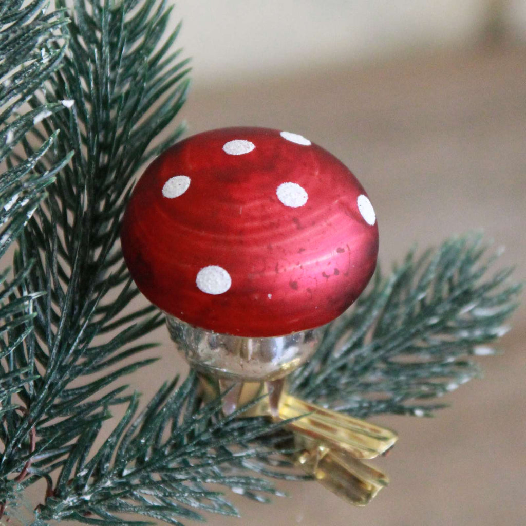 Glass Toadstool Clip | Closet & Botts