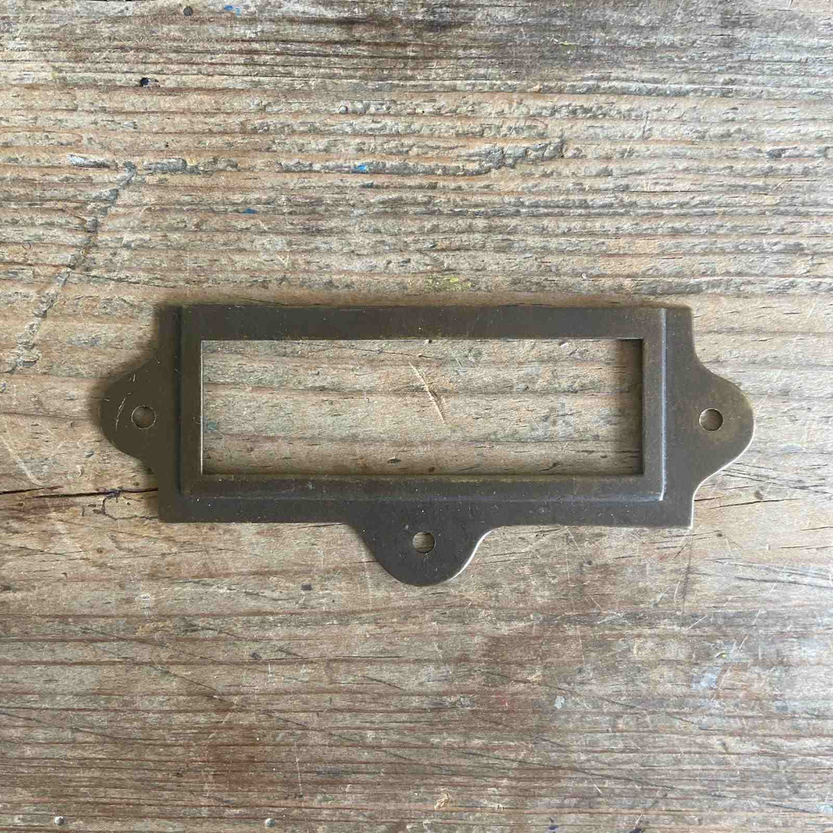 Brass File Cabinet Label Holder | Closet & Botts