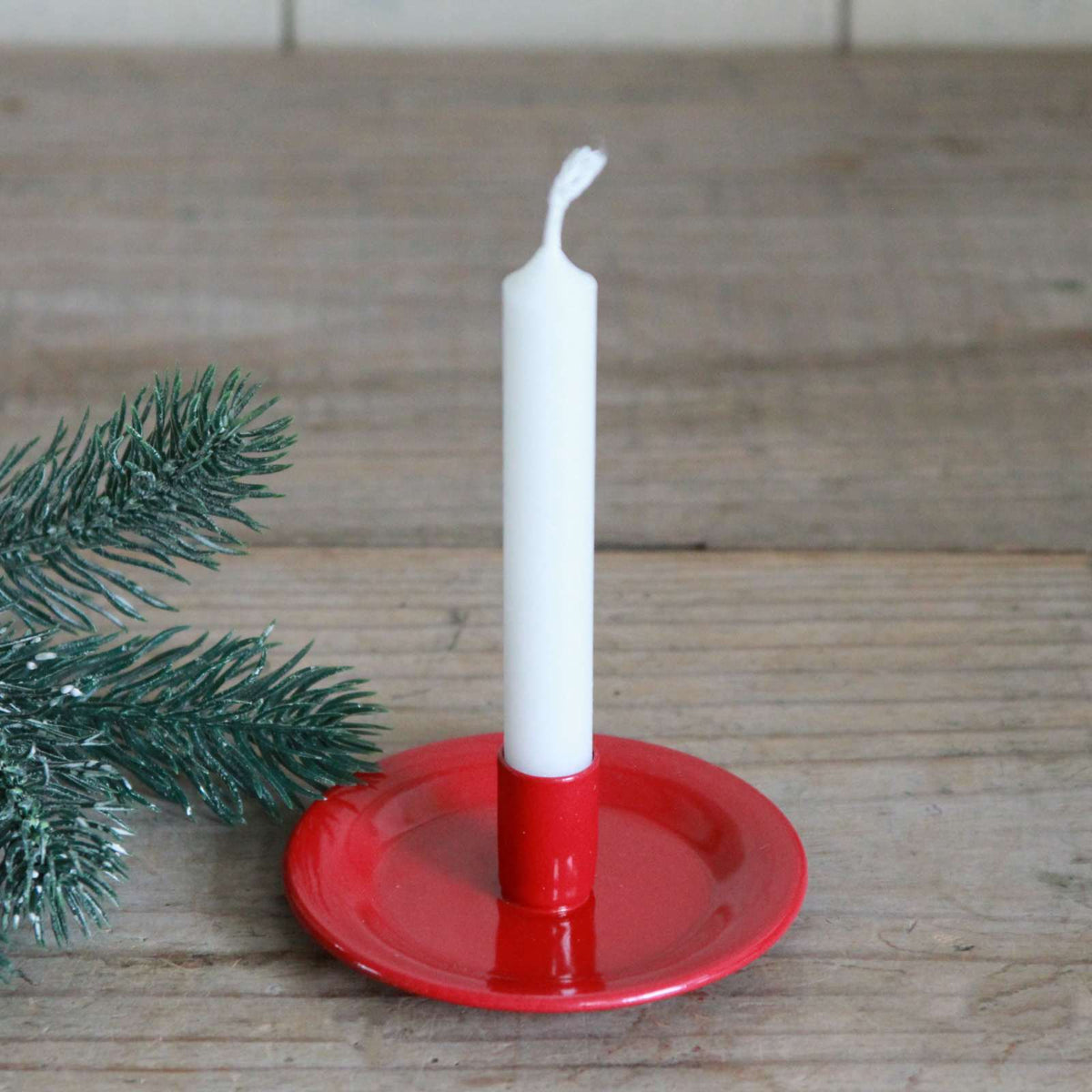Taper Candle Holder - Red Enamel – Closet & Botts