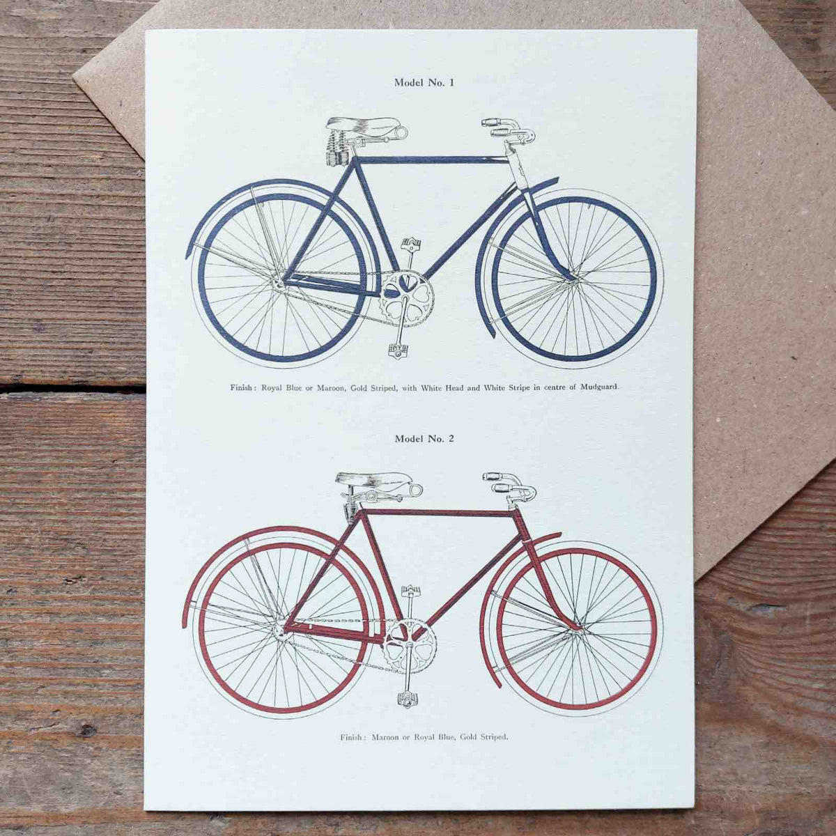 Bicycles Vintage Greeting Card | Closet & Botts