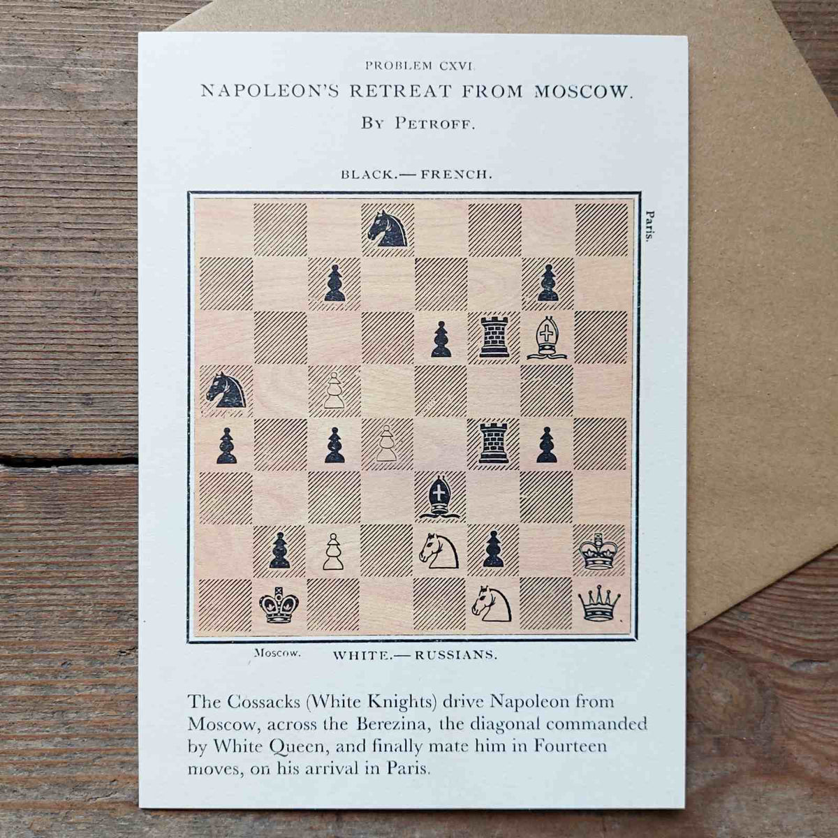 Chess Vintage Greeting Card | Closet & Botts