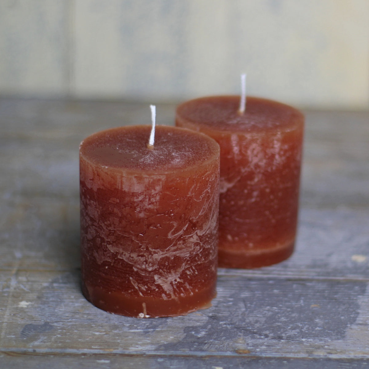Pillar Candles - Rust | Closet & Botts