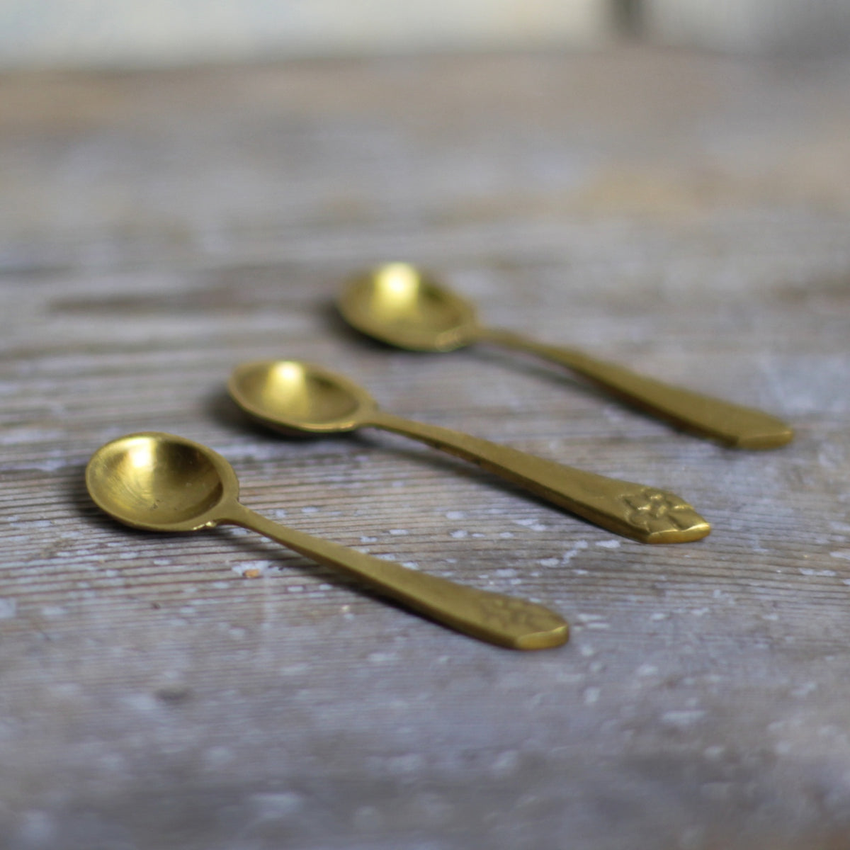 Tiny Salt Spoon - Brass | Closet & Botts