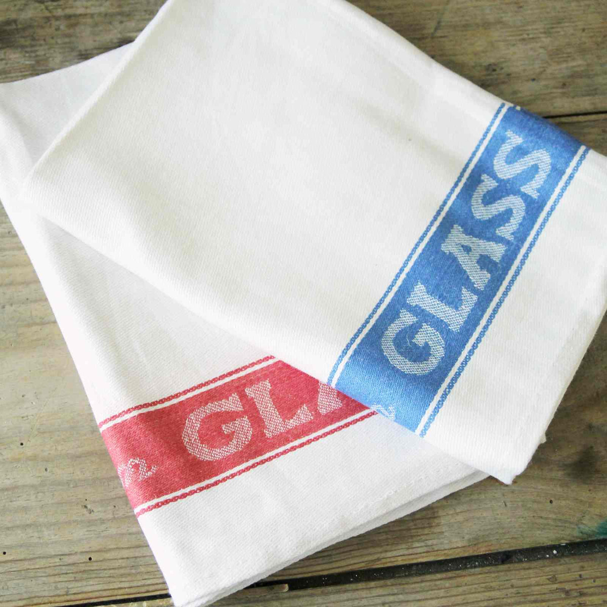 Cotton Glass Cloth - Red Stripe | Closet & Botts
